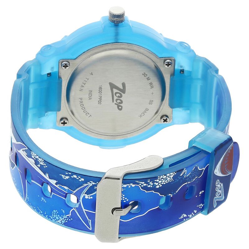 Buy Online Zoop By Titan Quartz Analog Blue Dial PU Strap Watch for ...