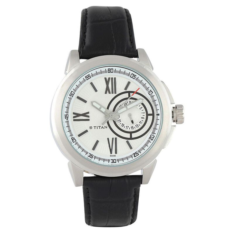 Buy Online Titan Quartz Analog Silver Dial Watch for Men - nd9401sl01j ...