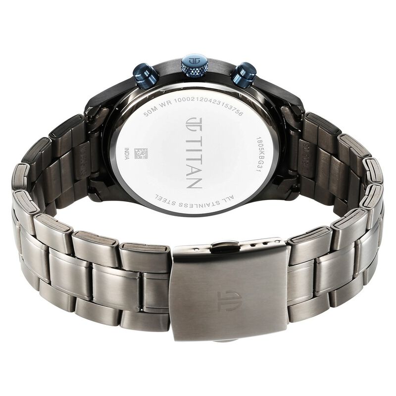 Buy Online Titan Neo Splash Quartz Multifunction Anthracite Dial ...