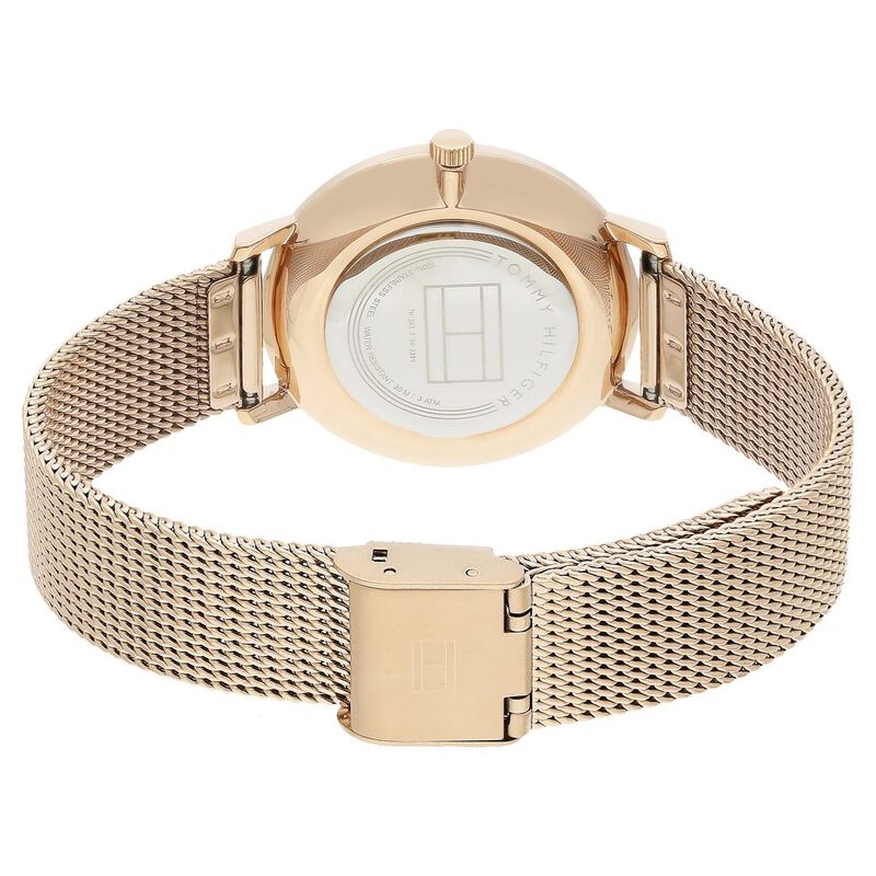 Buy Online Tommy Hilfiger Quartz Analog Rose Gold Dial Stainless Steel ...