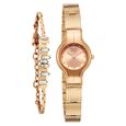 Buy Online Titan Raga Glimmers Quartz Analog Rose Gold Dial Brown Metal ...