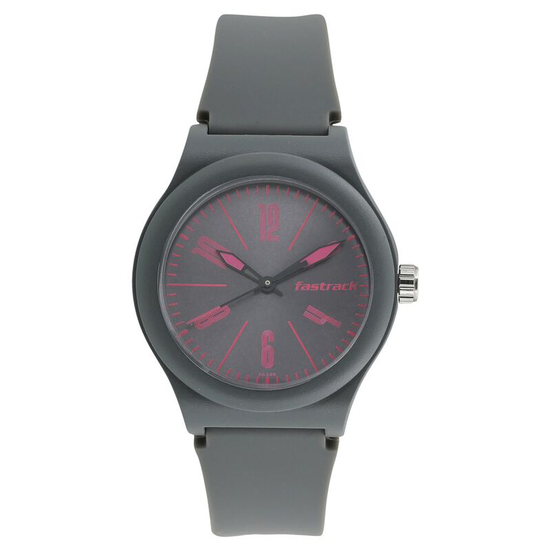 Buy Online Fastrack Quartz Analog Grey Dial Strap Watch for Unisex ...