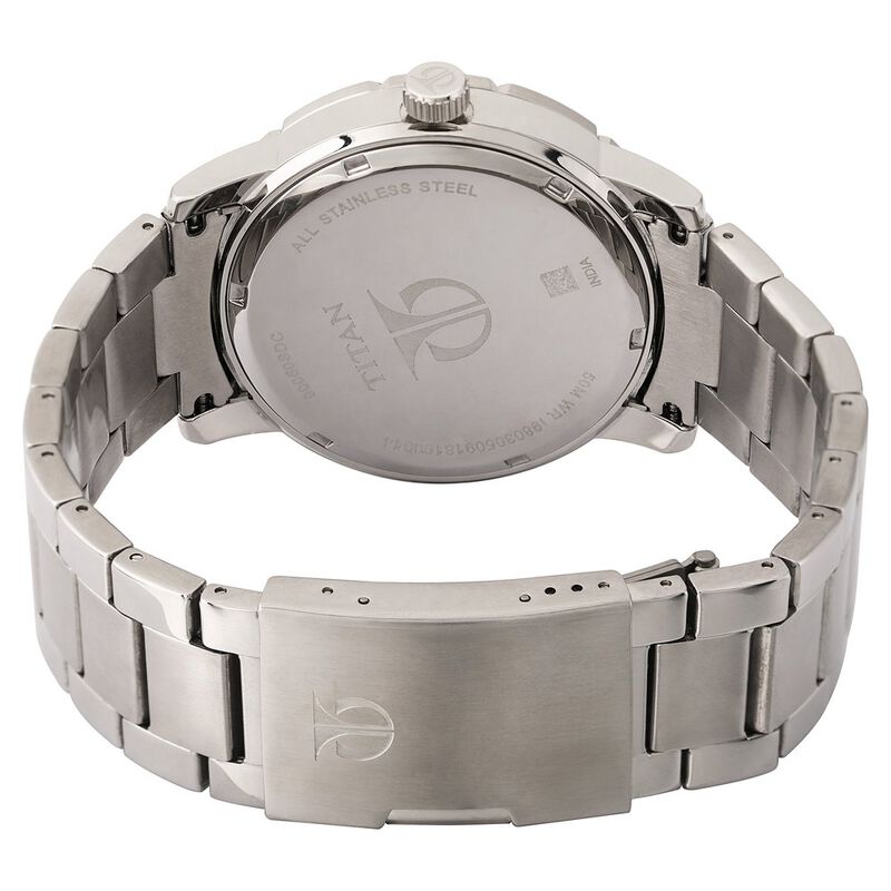 Buy Online Titan Moonphase Dial Stainless Steel Strap watch for Men ...