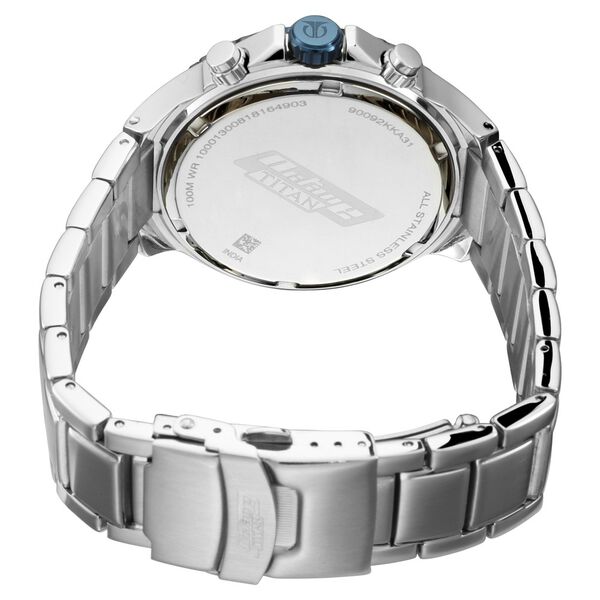 Buy Online Titan Quartz Chronograph Black Dial Stainless Steel Strap ...