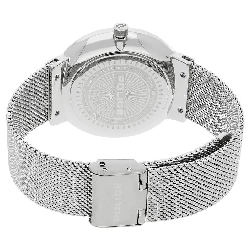 Buy Online Police Quartz Analog Blue Dial Stainless Steel Strap Watch ...
