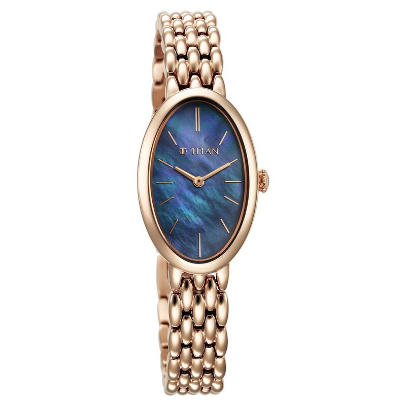 Buy Online Titan Aura Quartz Analog Mother Of Pearl Dial Stainless ...