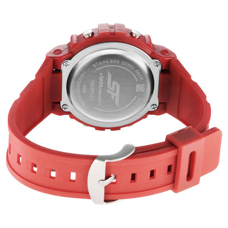 Buy Online Sonata Digital Dial Red Plastic Strap Watch for Men ...