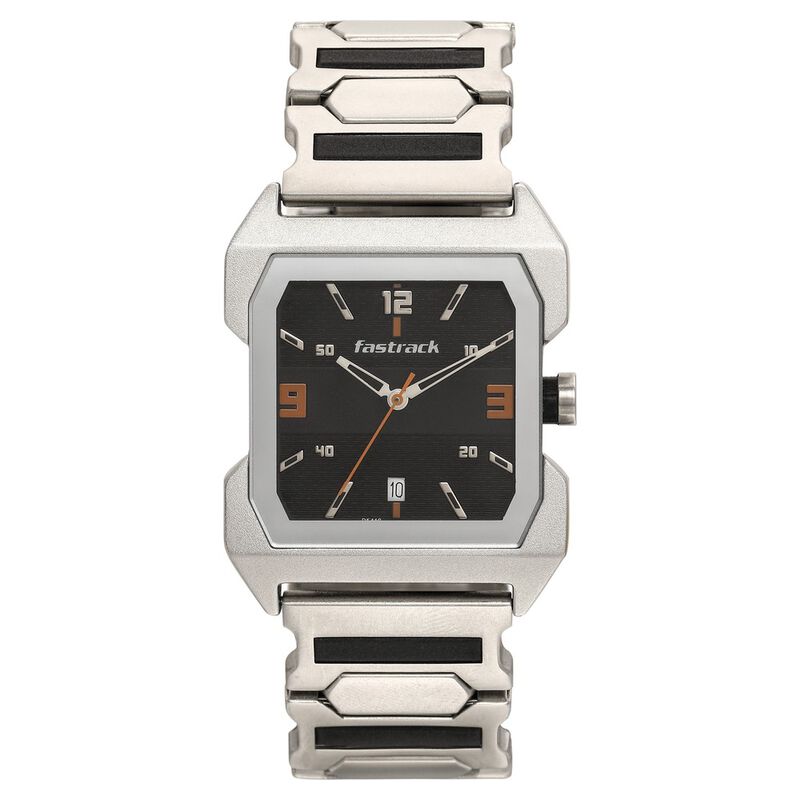 Buy Online Fastrack Hitlist Quartz Analog with Date Black Dial ...