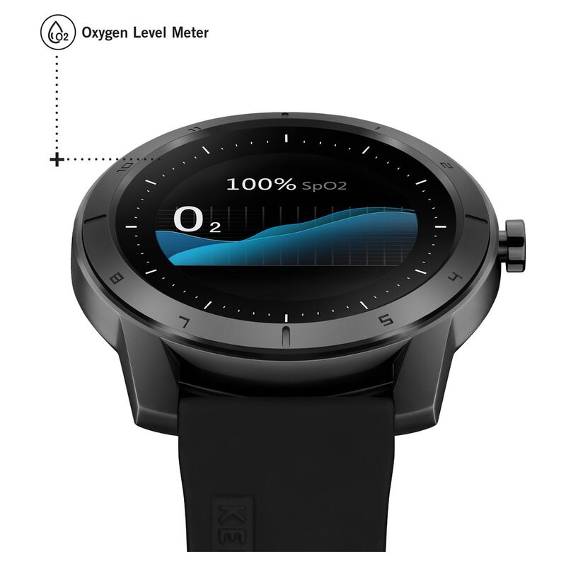 Buy Online Kenneth Cole Smart Black Dial Silicone Strap Unisex Watch ...