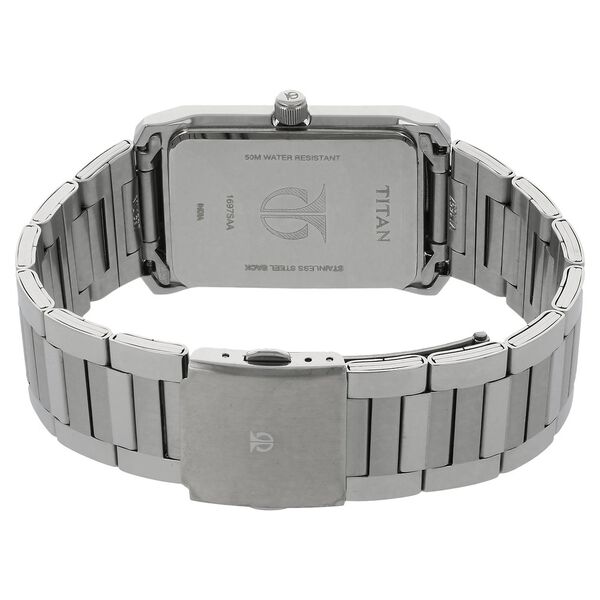 Buy Online Titan Quartz Analog with Date White Dial Stainless Steel ...