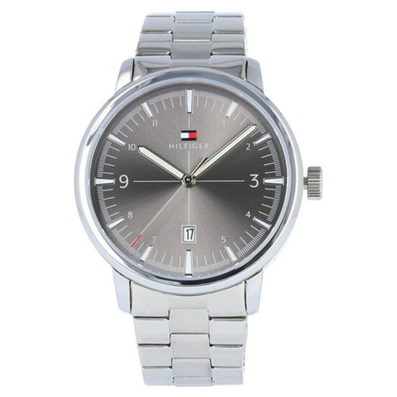 Buy Online Tommy Hilfiger Quartz Analog Grey Dial Stainless Steel Strap ...