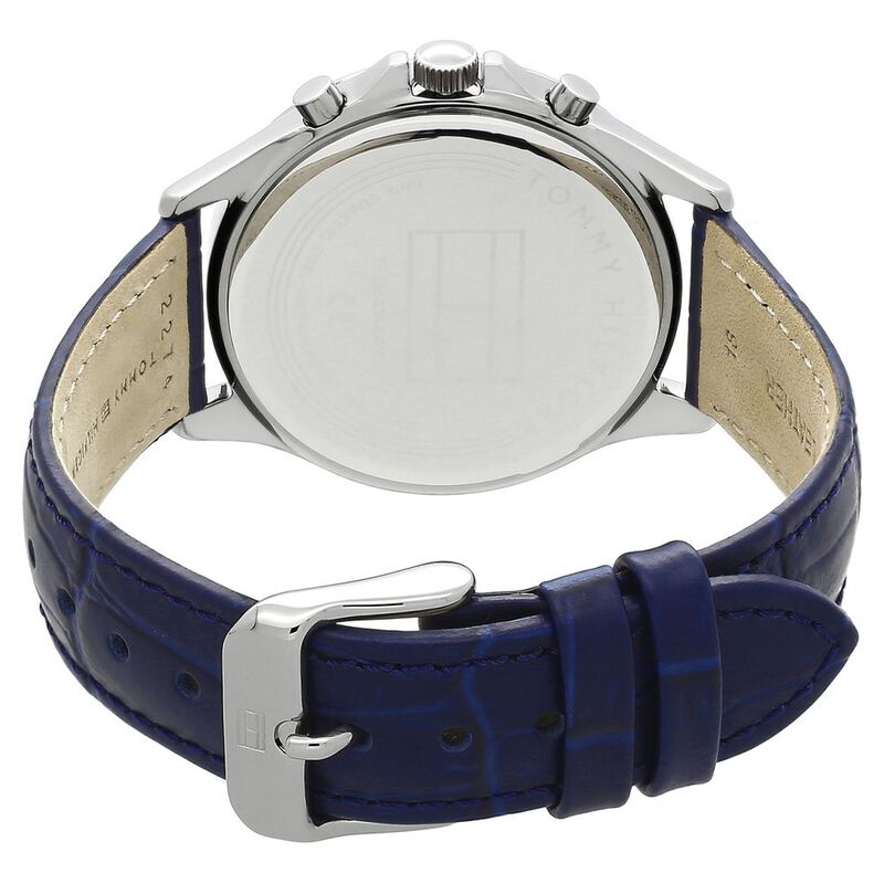 Buy Online Tommy Hilfiger Quartz Analog Blue Dial Leather Strap Watch ...