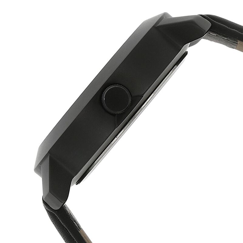 Buy Online Fastrack Quartz Analog Black Dial Leather Strap Watch for ...