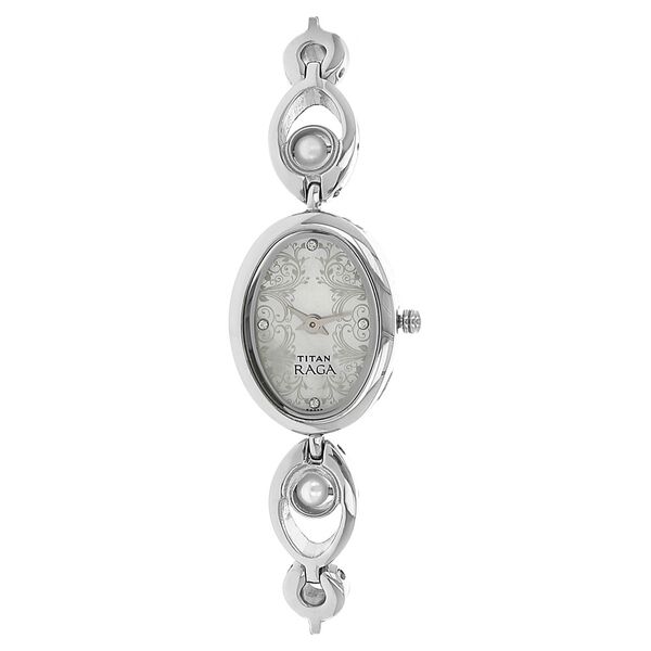 Buy Online Titan Raga Mother of Pearl Dial Women Watch With Metal Strap ...