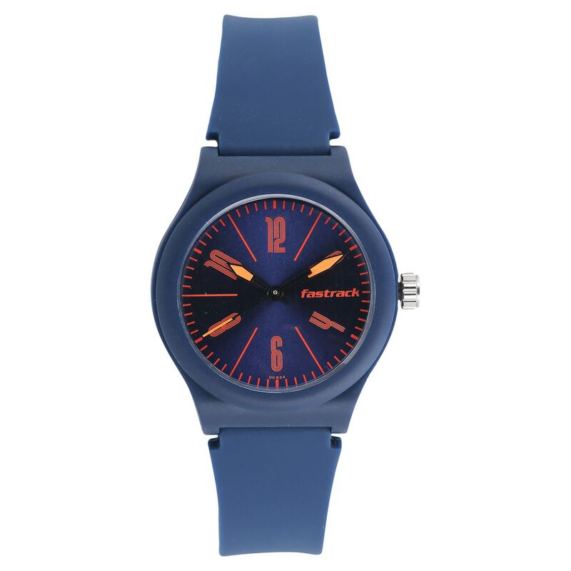 Buy Online Fastrack Quartz Analog Blue Dial Strap Watch for Unisex ...