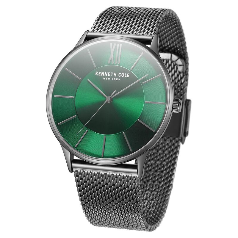 Buy Online Kenneth Cole Quartz Analog Green Dial Stainless Steel Strap ...