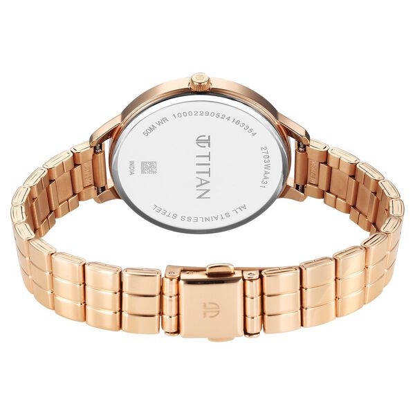 Buy Online Titan Secluded Quartz Analog Rose Gold Dial Rose Gold ...