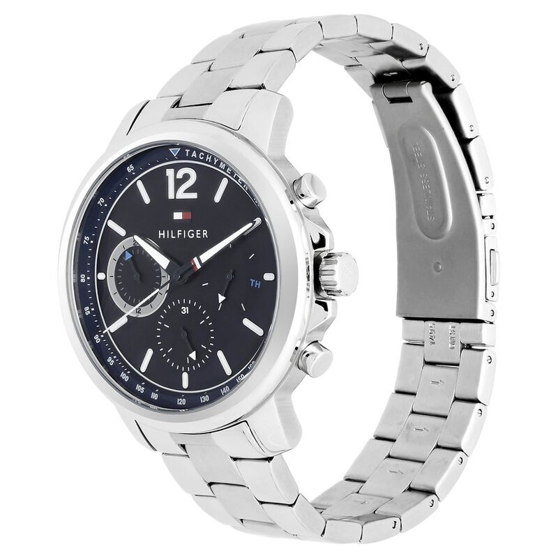 Buy Online Tommy Hilfiger Quartz Multifunction Blue Dial Stainless ...