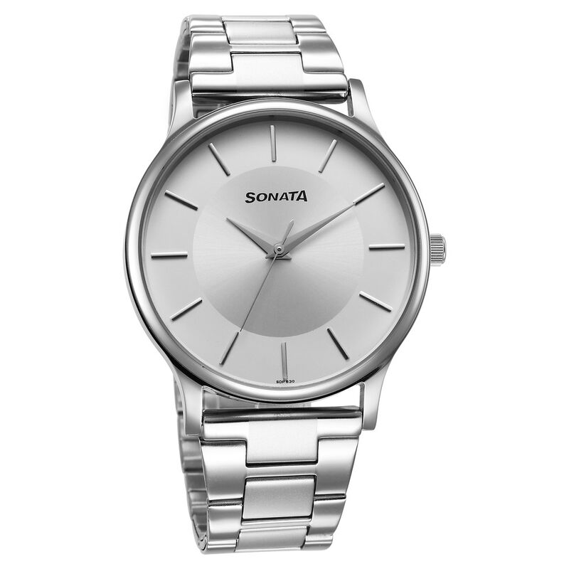Buy Online Sonata Aspire Quartz Analog Silver Dial Stainless Steel ...