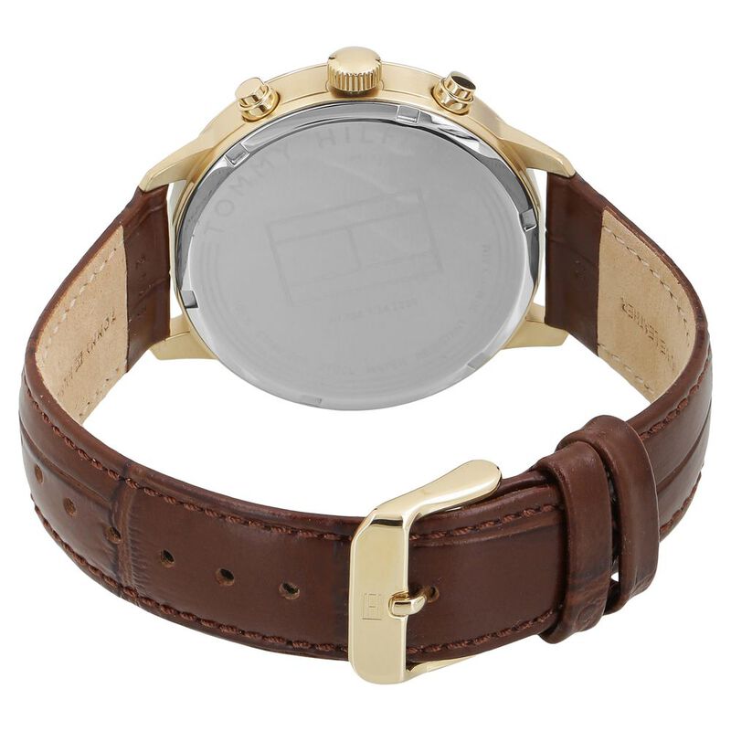 Buy Online Tommy Hilfiger Quartz Analog Blue Dial Leather Strap Watch ...