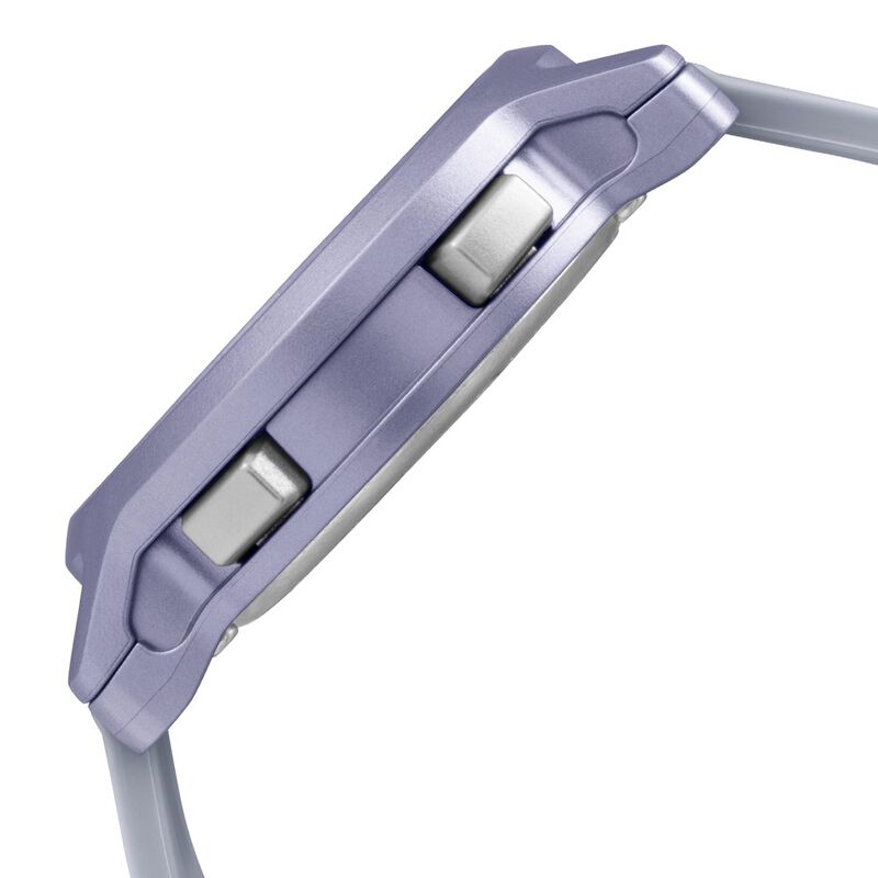 Buy Online Fastrack Street Line Digital Dial Purple Silicone Strap ...