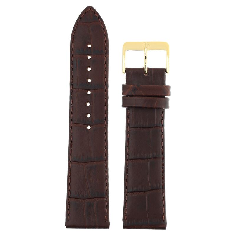 Buy Online 22 mm Brown Genuine Leather Straps for Men - nf4010171022g ...