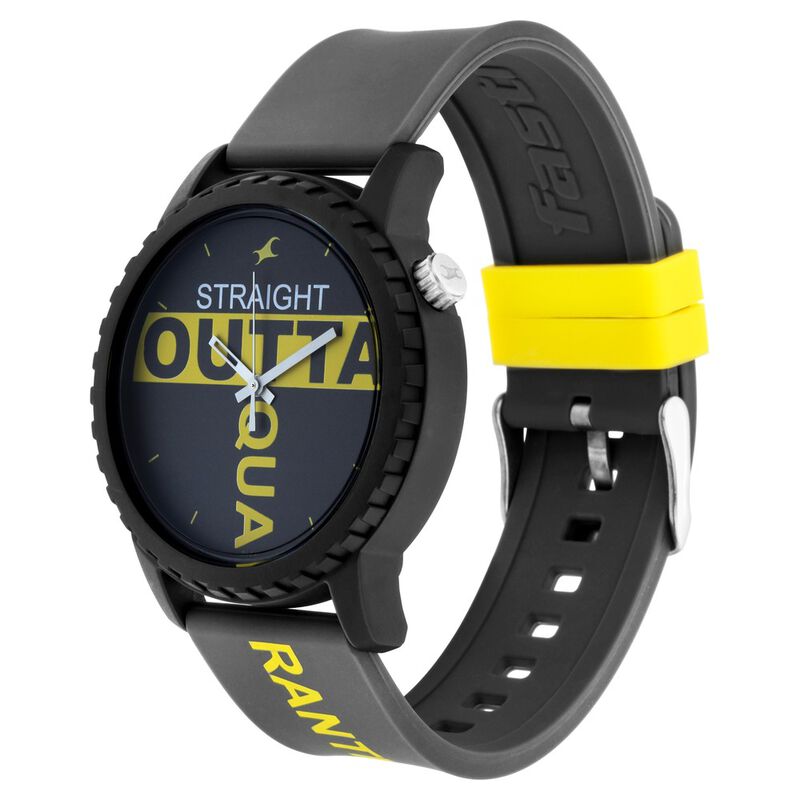 Fastrack Lockdown Quartz Analog Bicolour Dial Silicone Strap Unisex Watch