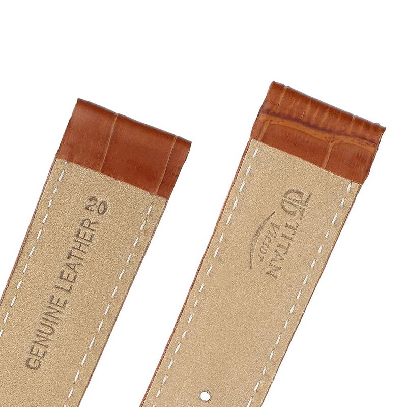 Buy Online 20 mm Tan Genuine Leather Straps for Men - nf1610177020g | Titan