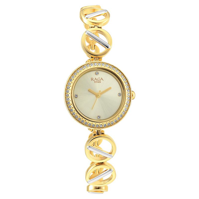 Buy Online Titan Raga Viva Silver Dial Women Watch With Metal Strap ...