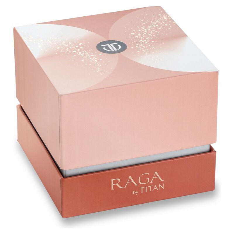 Buy Online Titan Raga Facets Rose Gold Dial Women Watch With Stainless ...
