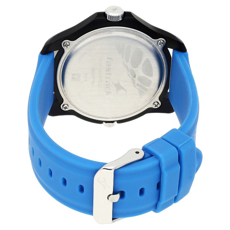 Buy Online Fastrack Quartz Analog Black Dial Silicone Strap Watch for ...