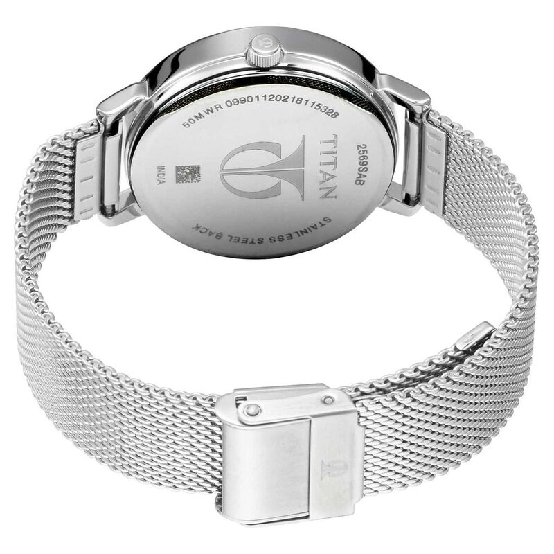 Buy Online Titan Sparkle Black Dial Analog with Day and Date Stainless ...