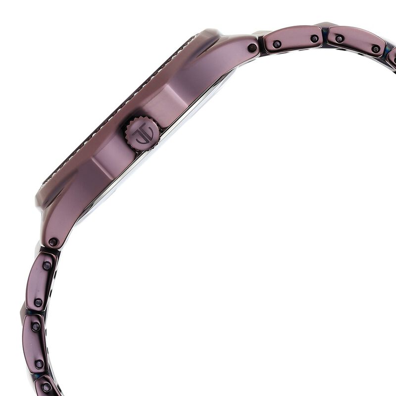 Buy Online Titan Purple Glitz Quartz Analog Stainless Steel Strap Watch ...