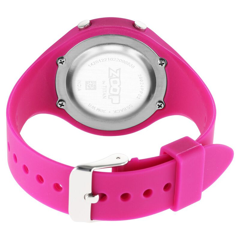 Buy Online Zoop By Titan Digital Dial Unisex Watch With Silicone Strap ...