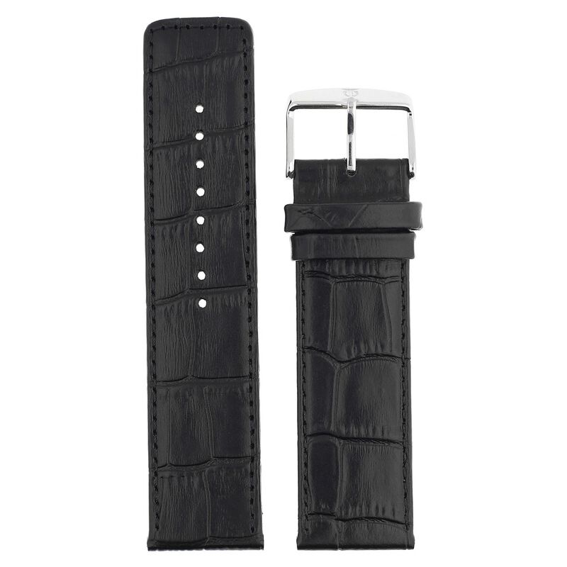Buy Online 24 mm Black Genuine Leather Straps for Men - nf1510275024s/p ...
