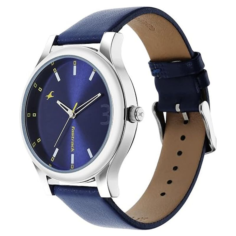 Buy Online Fastrack Quartz Analog Blue Dial Watch for Guys - 38069sl02 ...