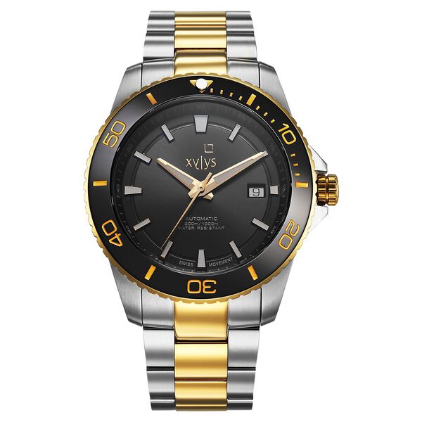 Buy Online Xylys Automatic Analog with Date Black Dial Two Toned ...