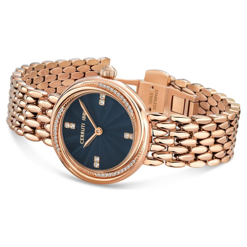 Buy Online Cerruti 1881 Quartz Analog Blue Dial Stainless Steel Strap ...