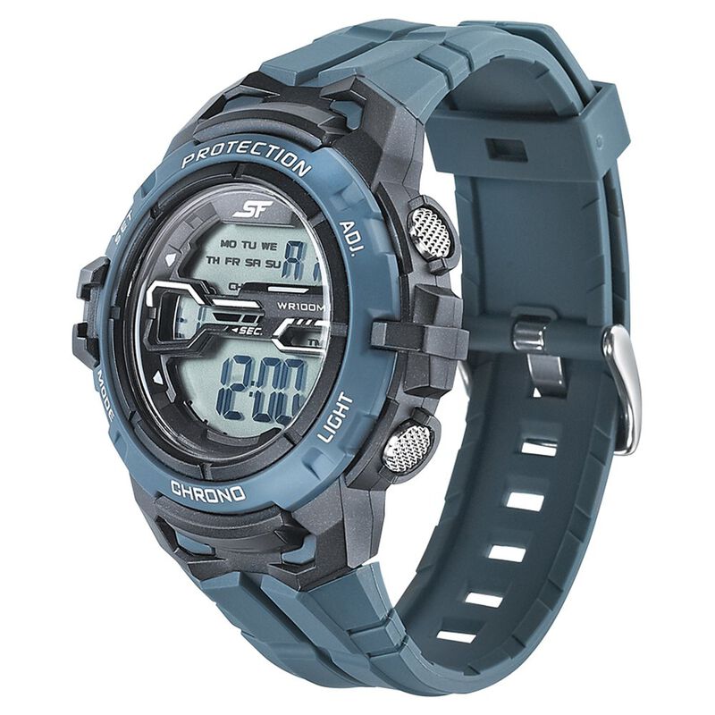Buy Online SF Digital Dial PU Strap Watch for Men - ns77076pp05 | Titan