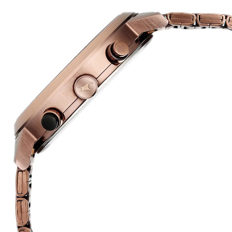 Buy Online Fastrack Tick Tock Quartz Analog Black Dial With Brown ...