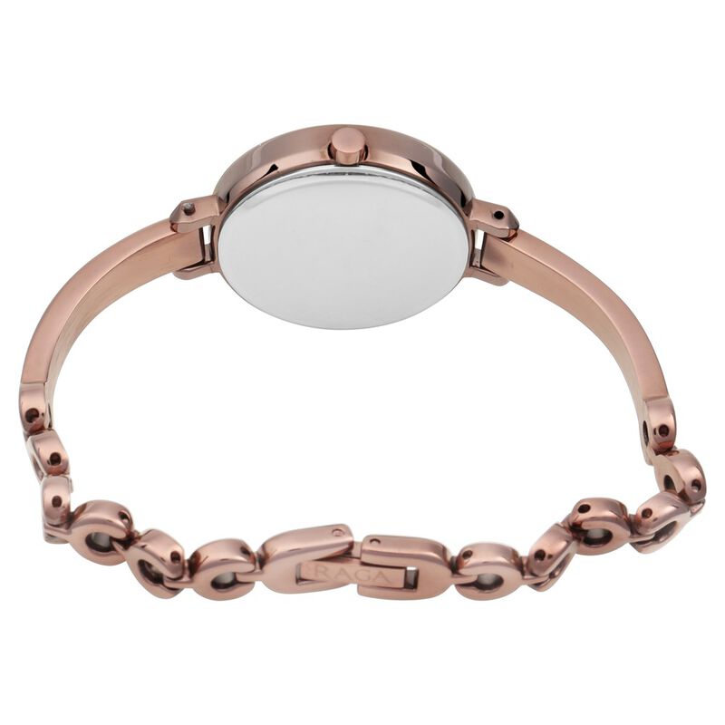 Buy Online Titan Quartz Analog Brown Dial Metal Strap Watch for Women ...