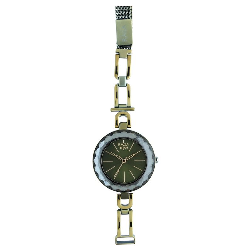 Buy Online Titan Raga Facets Gun Dial Women Watch With Stainless Steel ...