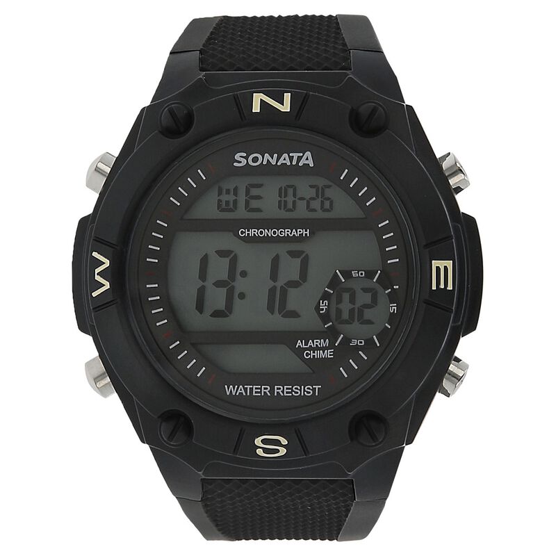 Buy Online SF Digital Dial Plastic Strap Watch for Men - nt77033pp04 ...