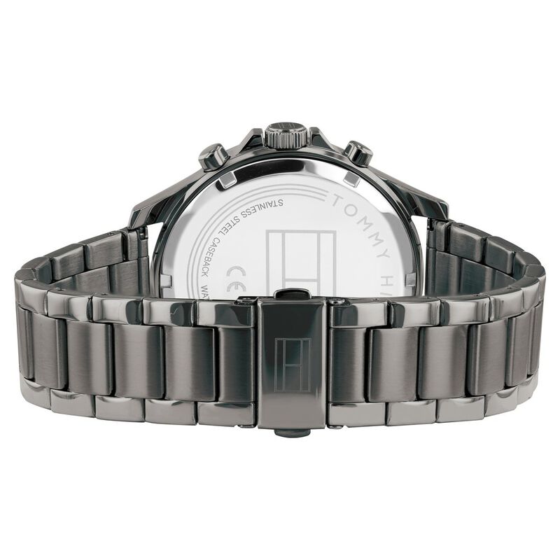 Buy Online Tommy Hilfiger Quartz Multifunction Grey Dial Stainless ...