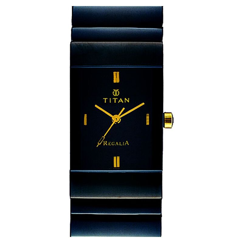Buy Online Titan Quartz Analog Black Dial Watch For Men Nc1087nm01 Titan