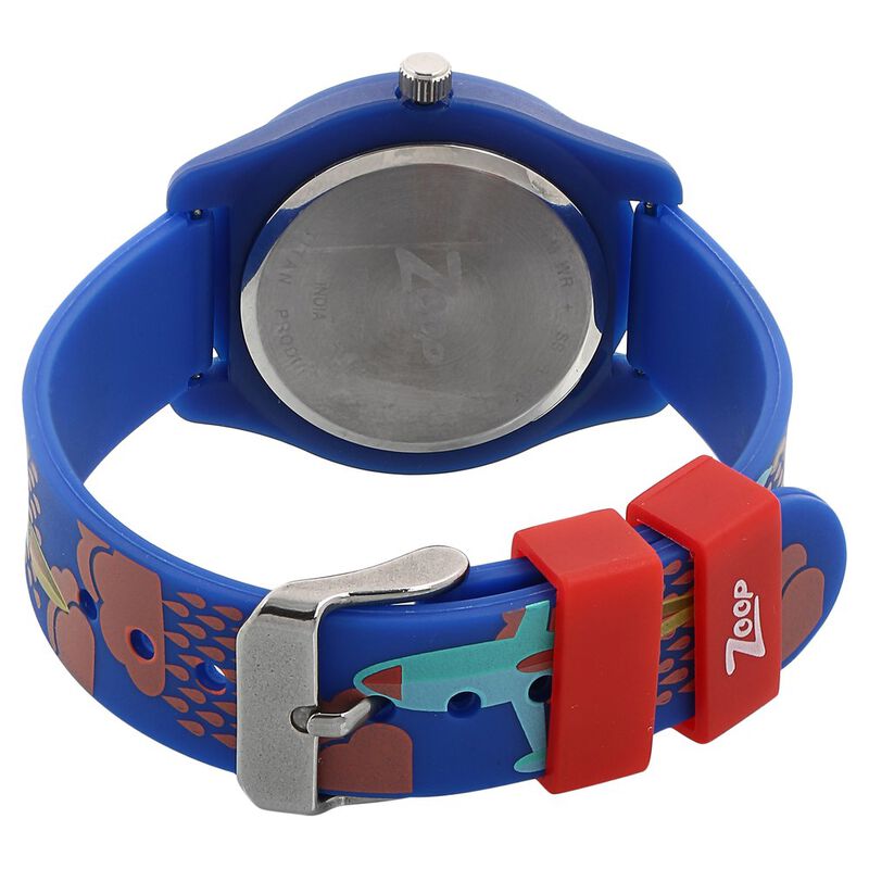 Buy Online Zoop By Titan Quartz Analog Blue Dial PU Strap Watch for ...