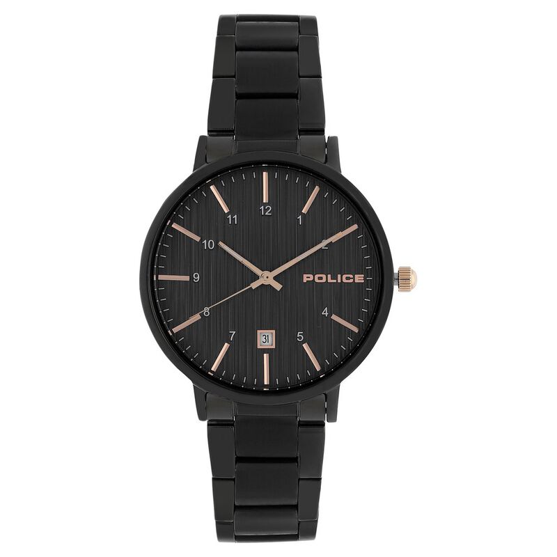 Buy Online Police Quartz Analog Blue Dial Metal Strap Watch for Men ...