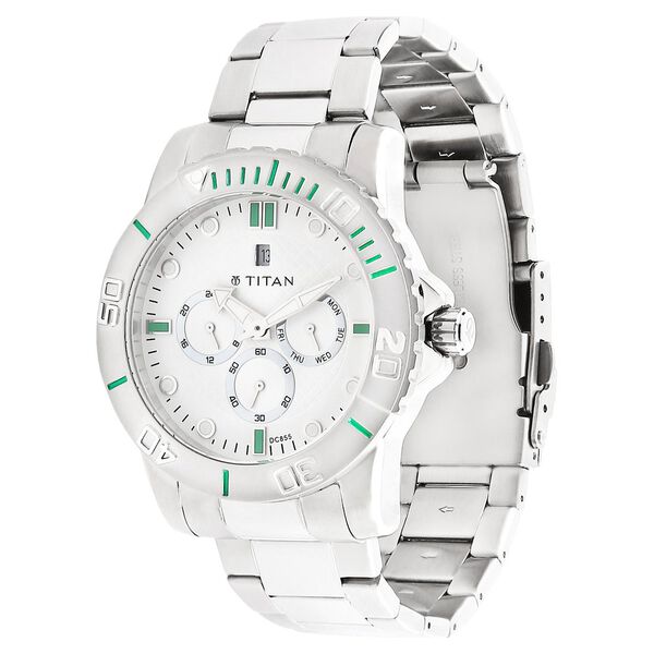 Buy Online Titan Quartz Analog with Date White Dial Watch for Men ...