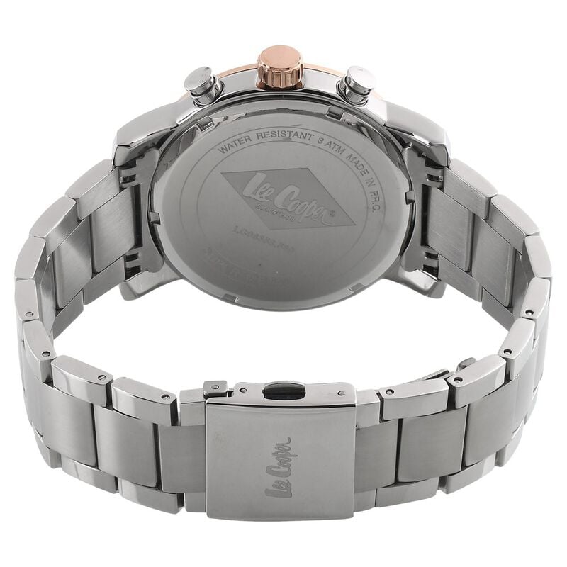 Buy Online Lee Cooper Silver Dial Chronograph Watch for Men ...