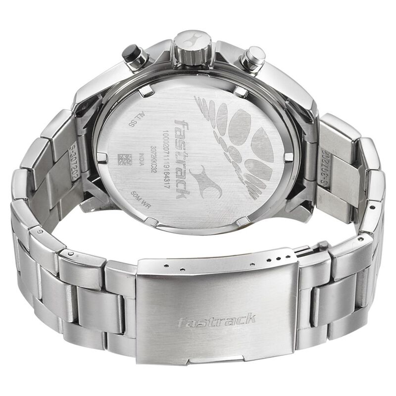 Buy Online Fastrack Hitlist Quartz Chronograph Blue Dial Stainless ...